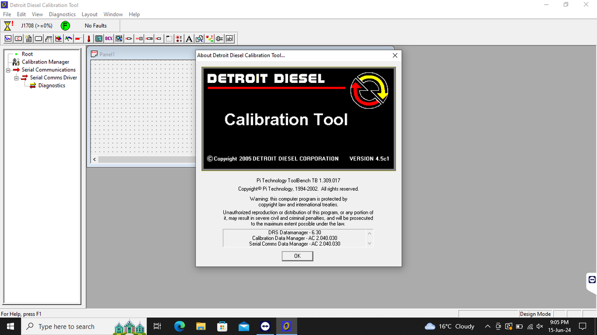 DETROIT DIESEL CALIBRATION TOOL DDCT 4.5C1 + METAFILES + CALIBRATIONS ...