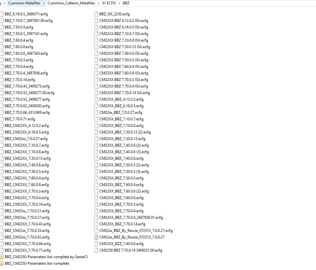 Cummins METAFILES 52GB ECFG E2M SCREEN CBF Config & Delete FILES Updat ...